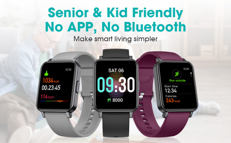 Senior Friendly Smart Watch – No Phone & App Needed – Tykoit